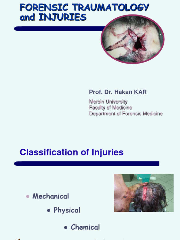 Forensic Traumatology and Injuries | Download Free PDF | Traumatology ...