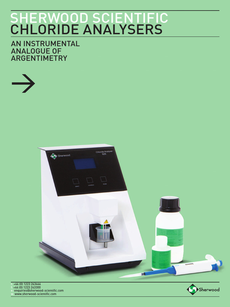 Chloride Analyser | PDF | Chloride | Titration