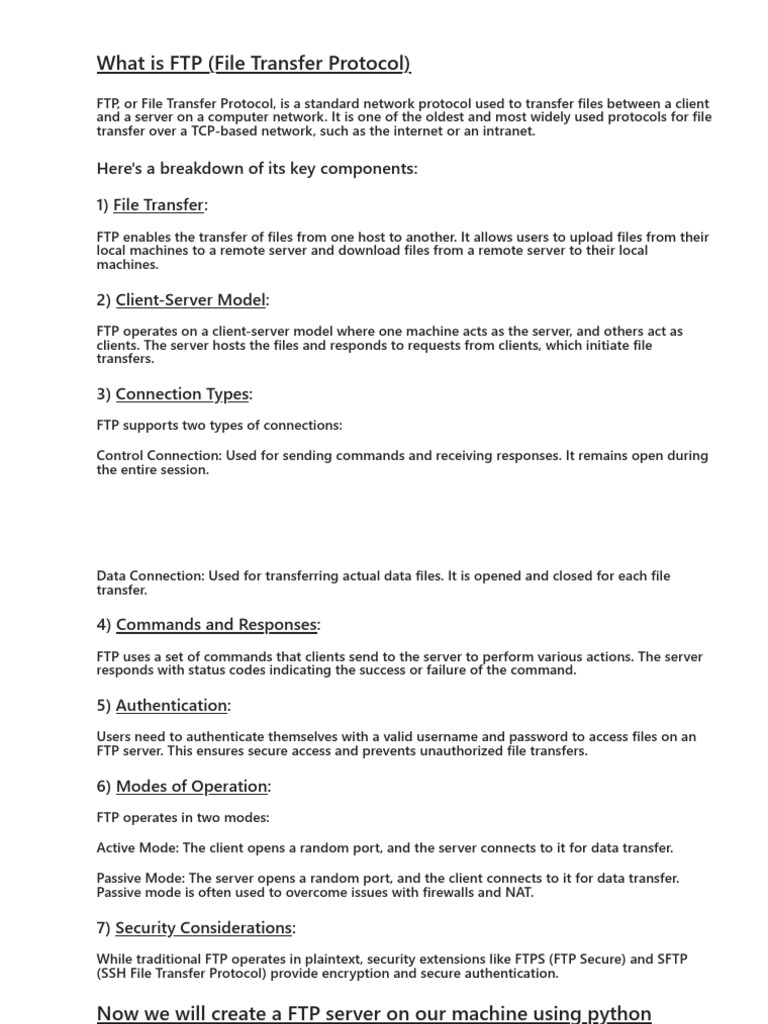 FTP Server | PDF | File Transfer Protocol | Computer Engineering