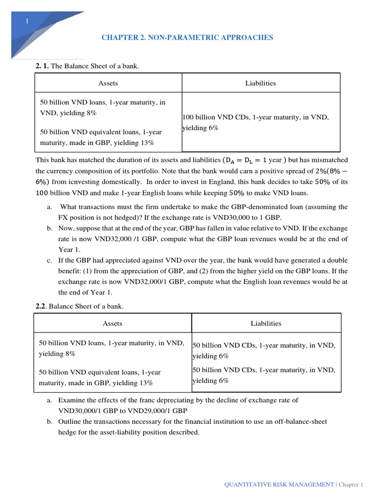 QRM1 Exercises - w2 | PDF | Swap (Finance) | Value At Risk