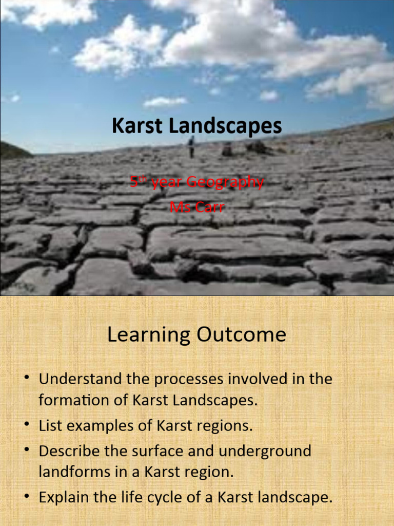 Understanding Karst Landscapes Formation | PDF | Sinkhole | Limestone