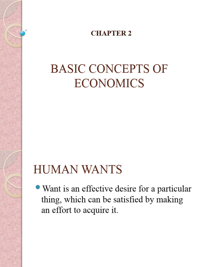 Chap 2 Basic Concepts of An Economy | Download Free PDF | Utility ... Chap 2 Basic Concepts of An Economy | Download Free PDF | Utility ...