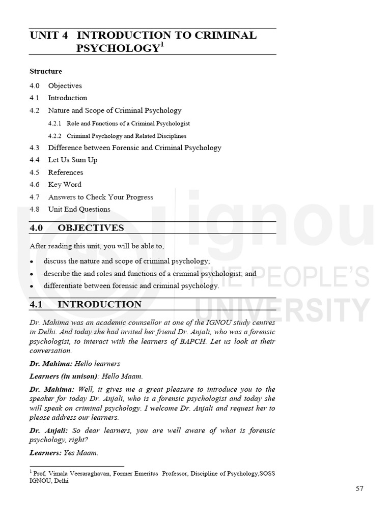 Unit 4 | PDF | Psychology | Crime & Violence