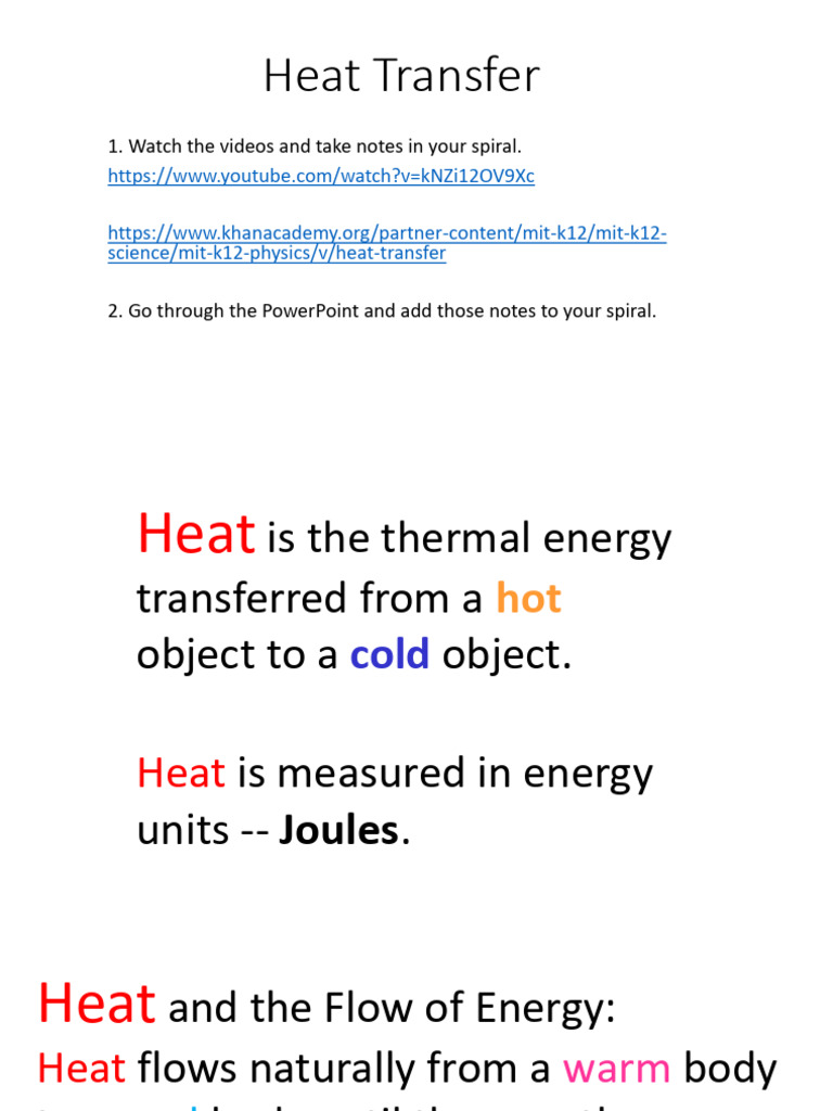 Heat Transfer Methods Explained | PDF