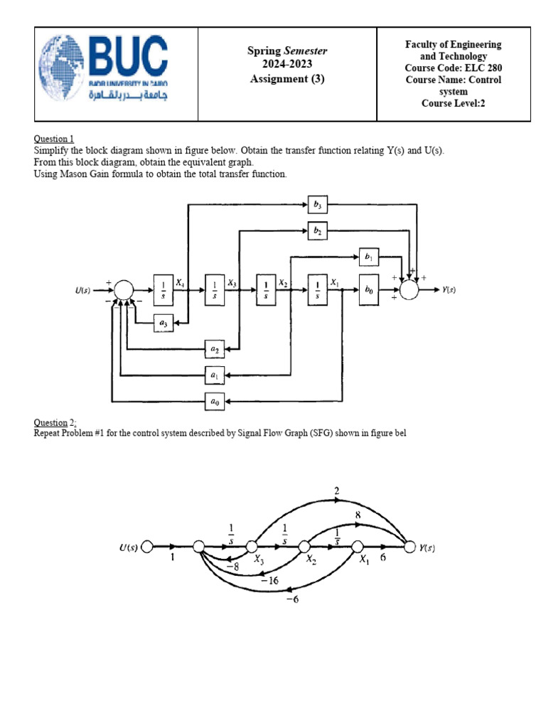 Assignment 3 Control System | PDF