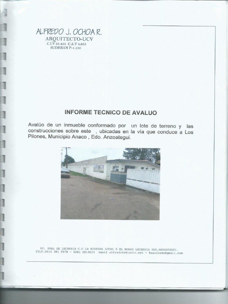 Informe Tecnico de Avaluo Campo Hallibulton | PDF