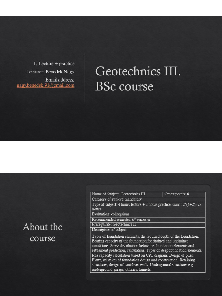 Geotechnics III: Foundations and Design | PDF | Deep Foundation ...