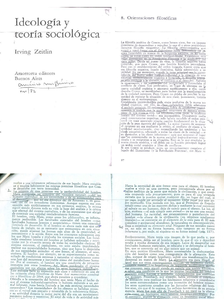 Zeitlin - Ideologia y Teoria Sociologica | PDF