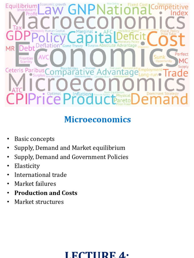 Microeconomics: Production & Costs | PDF | Average Cost | Marginal Cost
