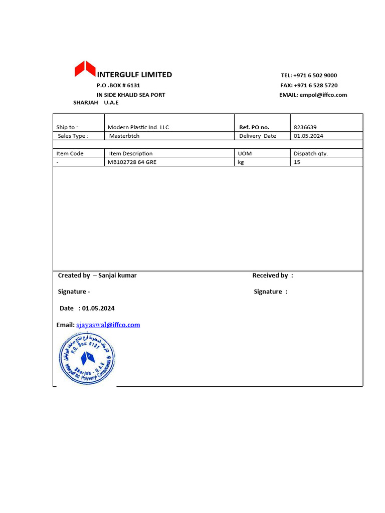 Intergulf Limited | PDF