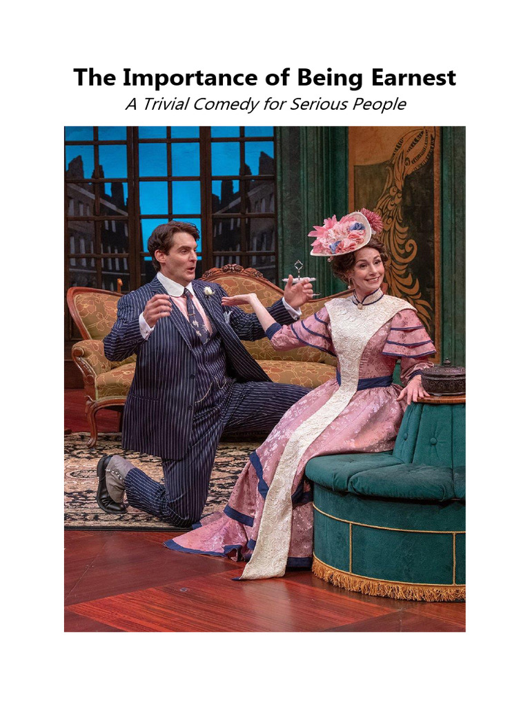 The Importance of Being Earnest High School Activities | PDF | The ...