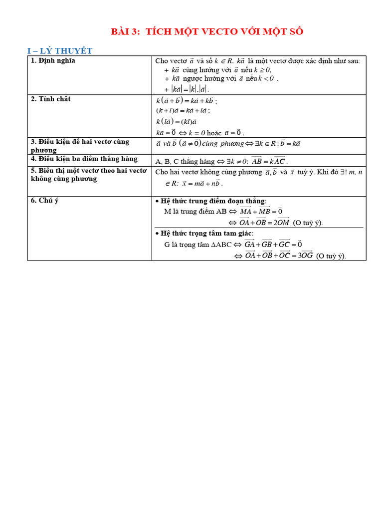 4.5.Phiếu Bt Tích Vecto Với Một Số | PDF