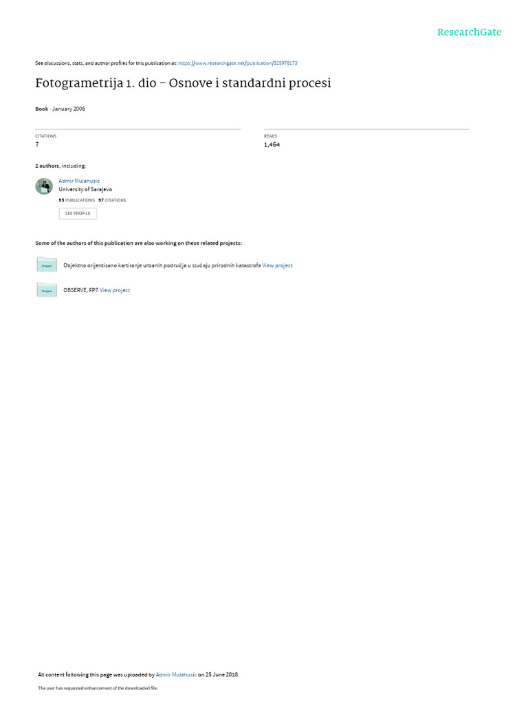 Book Fotogrametrija forRG | PDF