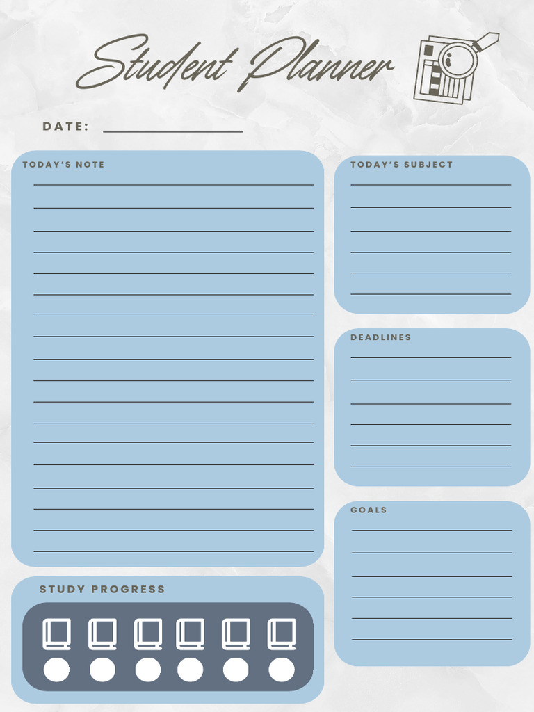 Student Planner Printable | PDF