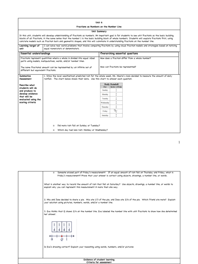 Grade 3 Unit 6 Scope and Sequence | Download Free PDF | Numbers | Mathematics