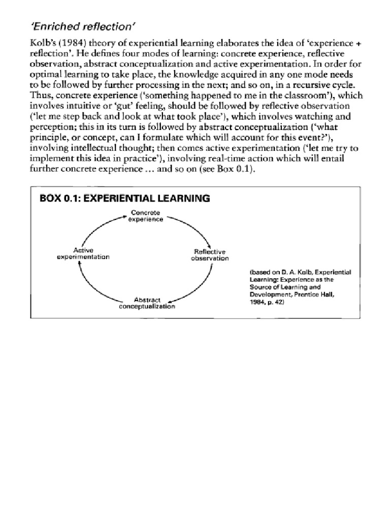 Enriched Reflection by Penny Ur Excerpt | PDF