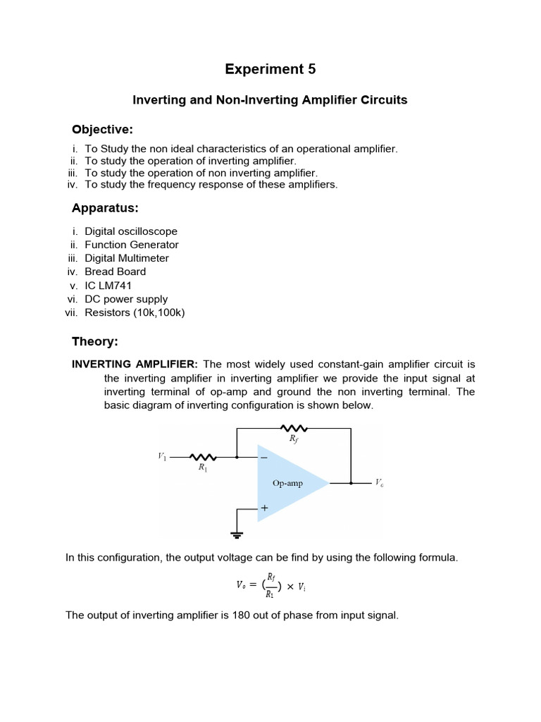 Abid Kamal 3798 Ecd Lab 5 | PDF | Amplifier | Operational Amplifier