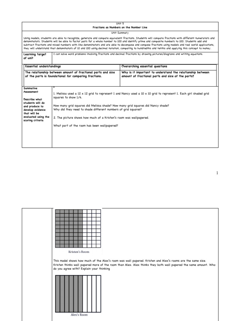 Grade 4 Unit 5 scope and sequence | PDF | Numbers | Odds