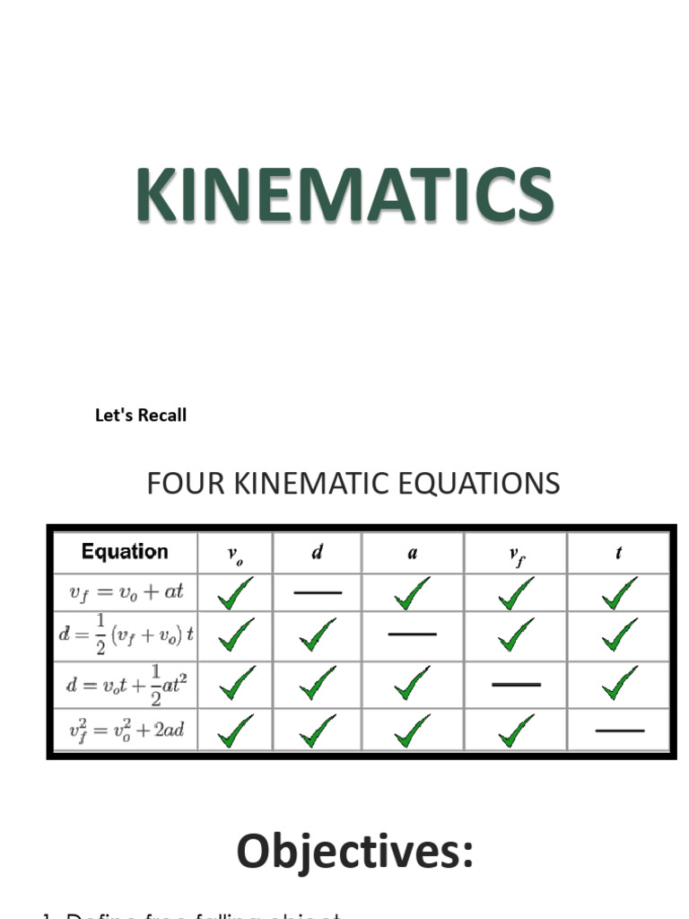S1 - Lesson 3 - Free Fall | PDF | Acceleration | Mechanics