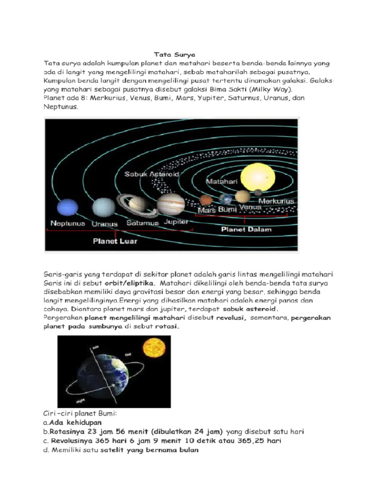 Sistem Tata Surya | PDF