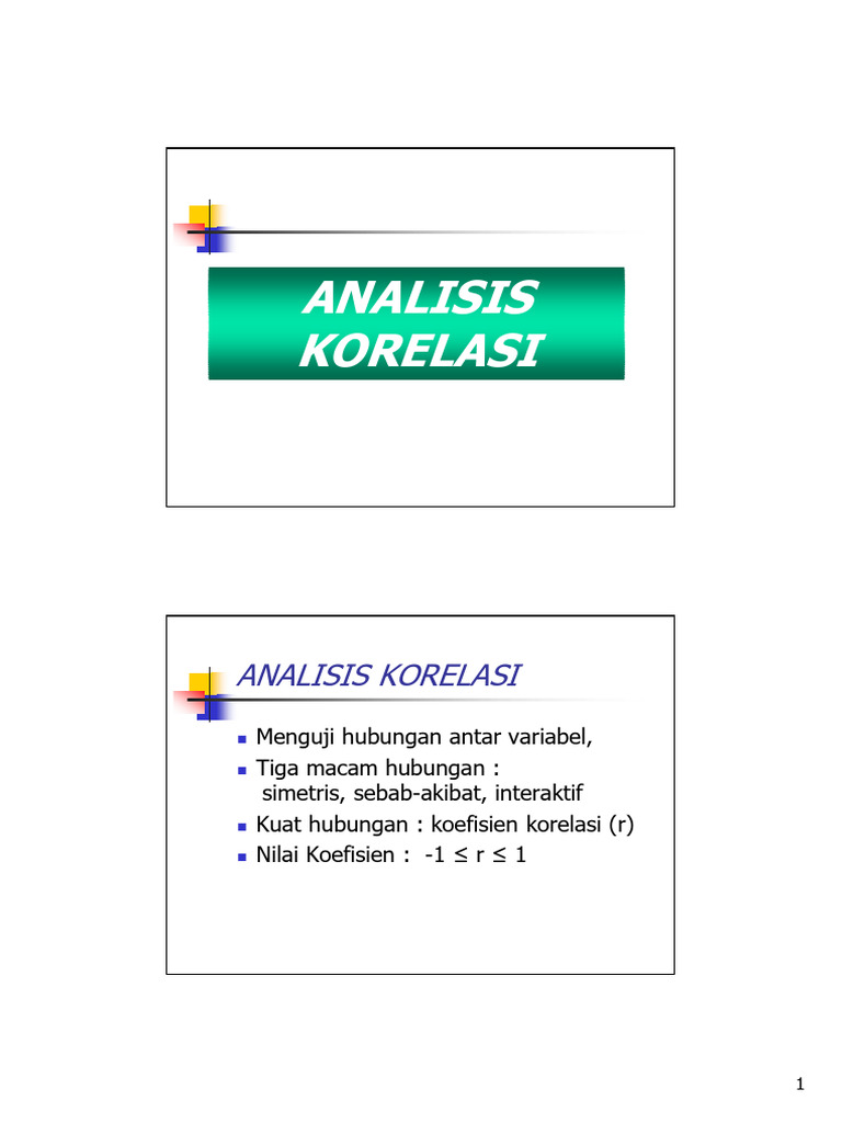 Analisis Korelasional | PDF