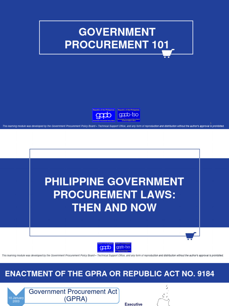 Government Procurement 101 Overview | PDF | Procurement | Feasibility Study