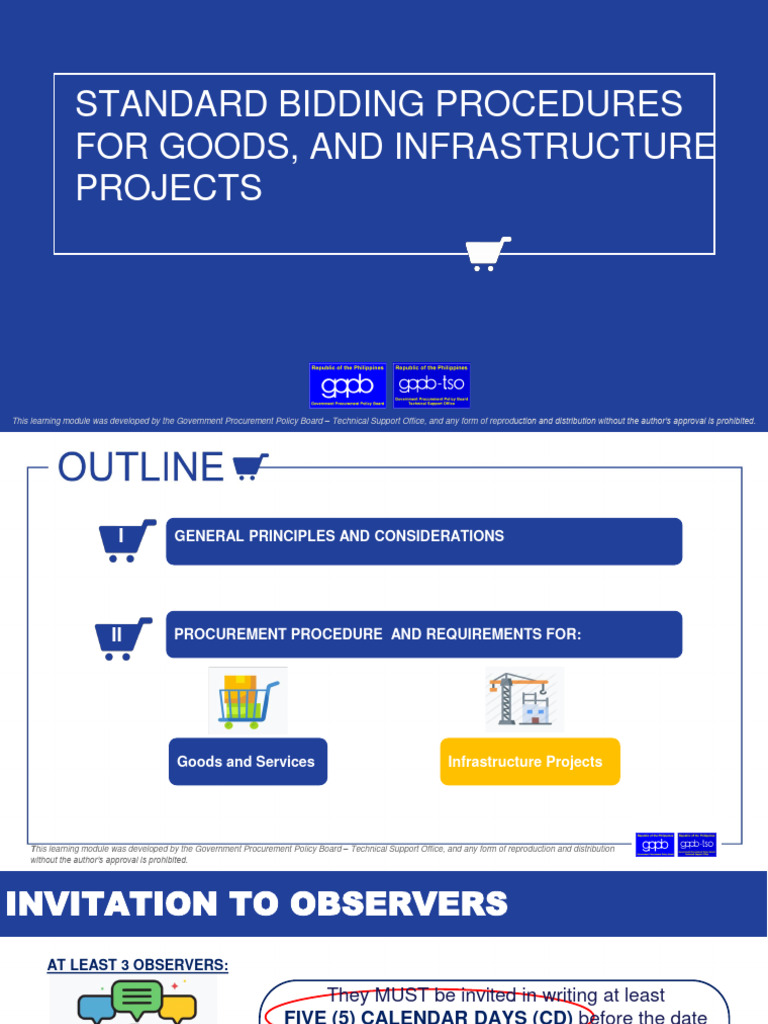 Standard Bidding Procedures | Download Free PDF | Taxes | Procurement