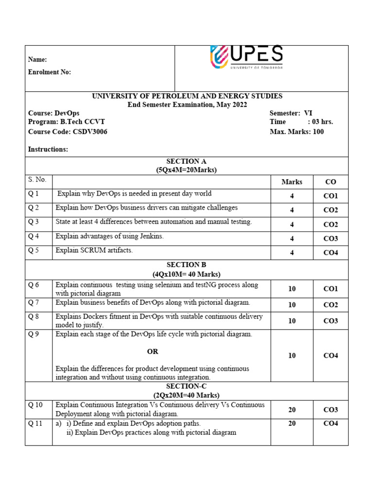 B TECH (CSE+CCVT) - VI - DevOps | PDF | Software Design | Engineering