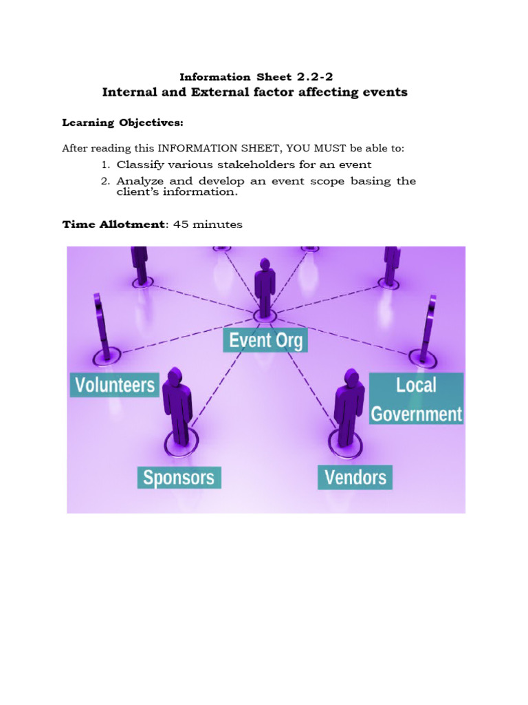 Event Planning Stakeholder Guide | PDF | Employment | Stakeholder ...