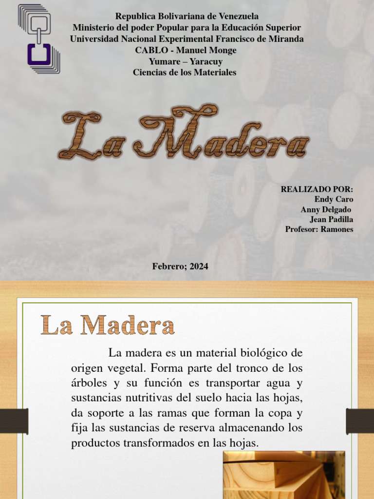 La Madera | PDF | Madera | Arboles