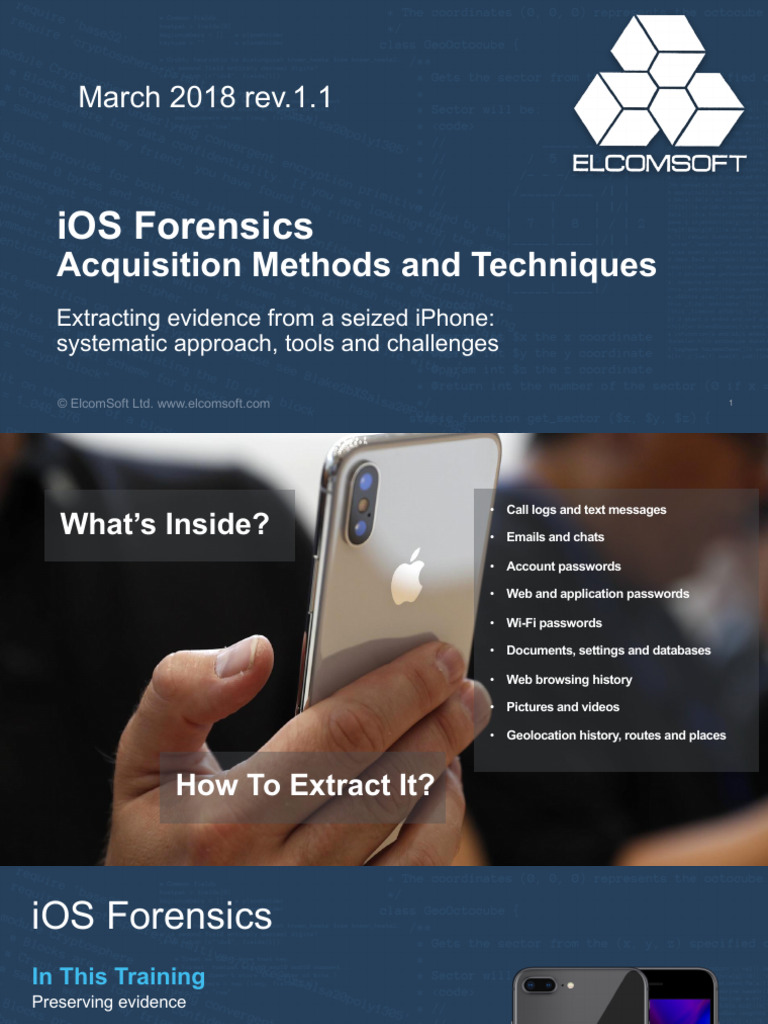 IOS Forensics Training | PDF | I Cloud | Ios