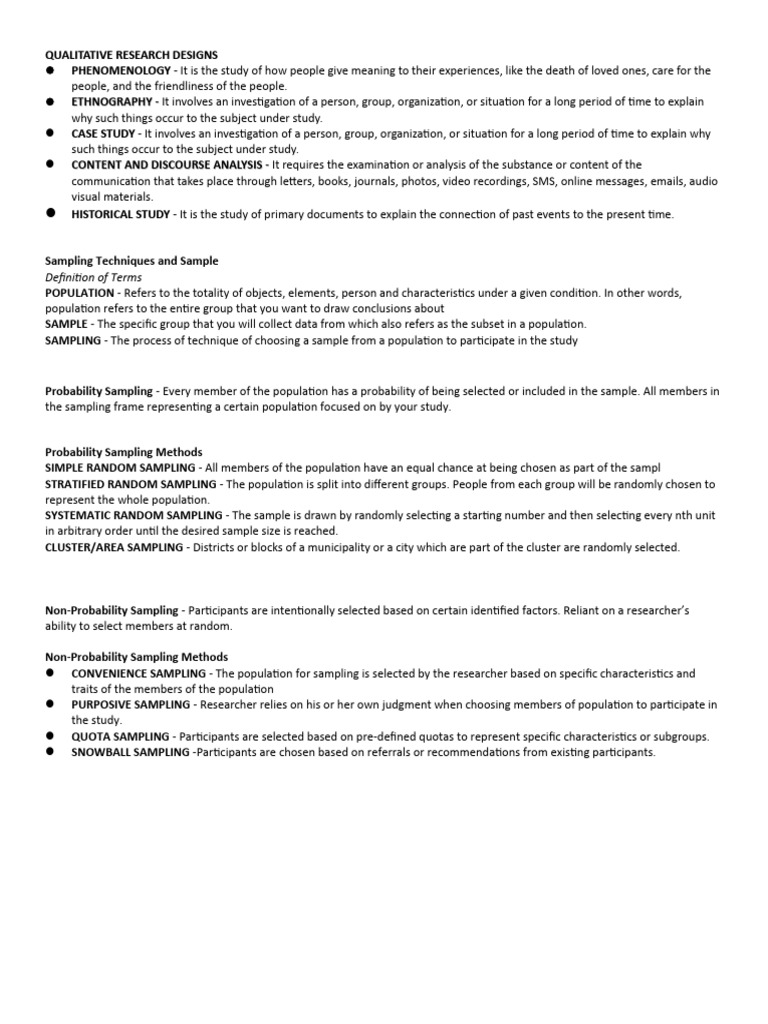 Pr1 Reviewer 4rt Quarter | PDF | Sampling (Statistics) | Questionnaire