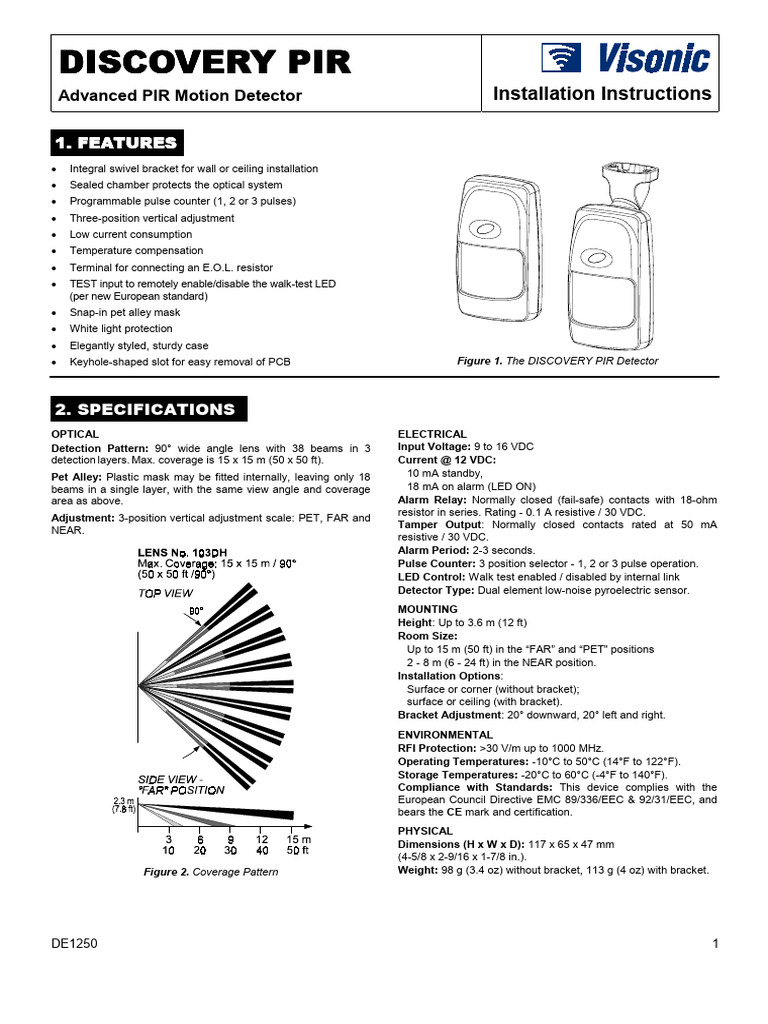 Discoveryp Pir Manual | PDF | Legal Liability | Printed Circuit Board