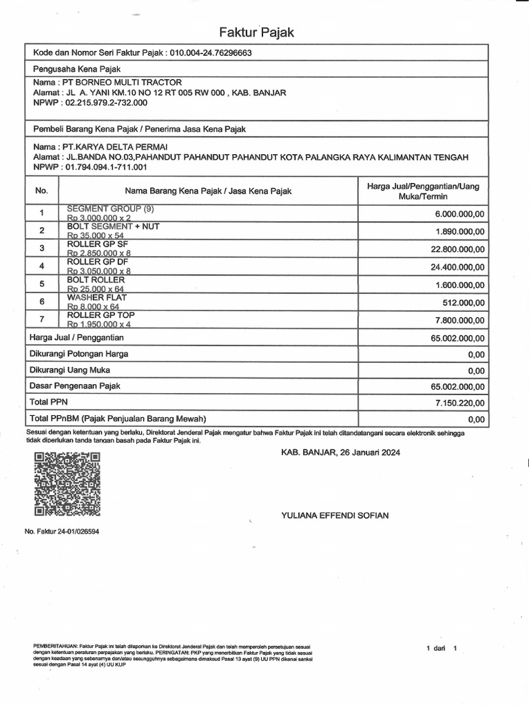 KDP - 010.004-24.76296663 - Pt. Borneo Multi Tractor | PDF