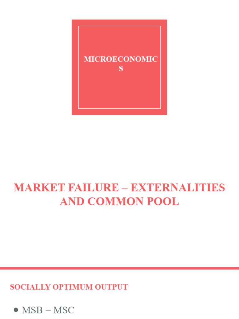 Microeconomics 3 | PDF | Externality | Taxes