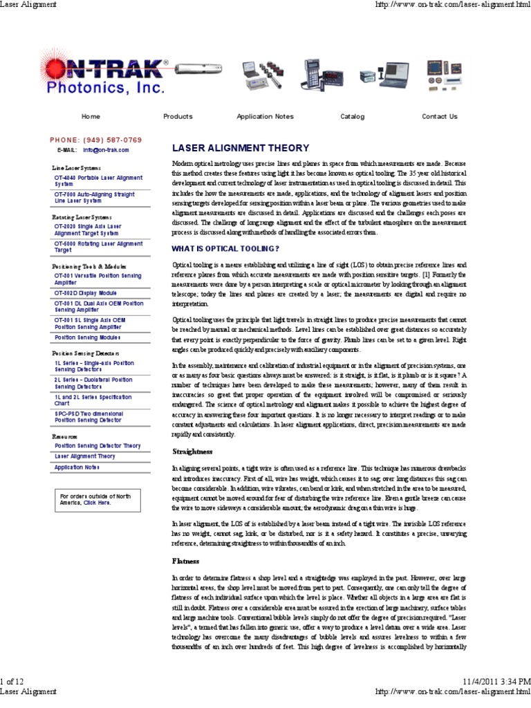 Laser Alignment | Lens (Optics) | Optics