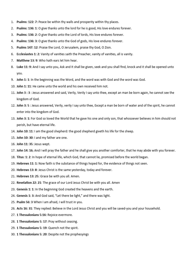 Memory Verse | PDF | Jesus | Eternal Life (Christianity)