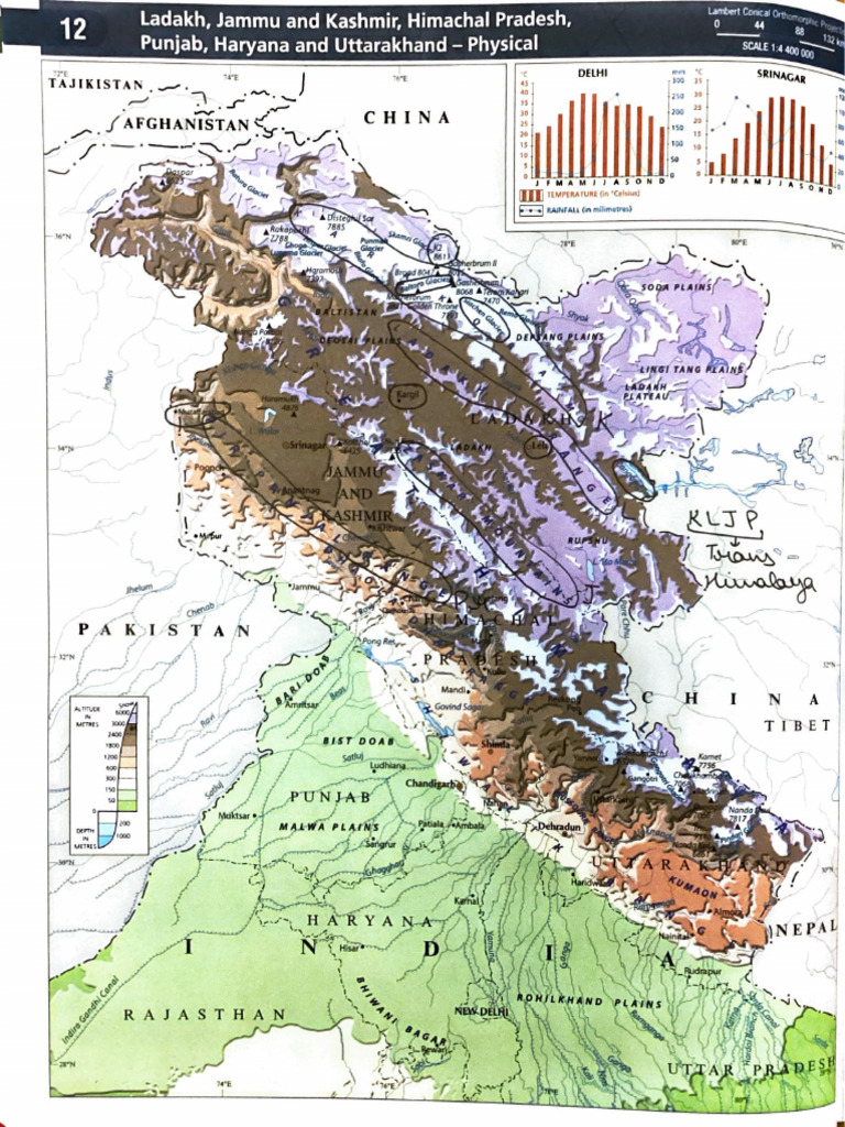 Northern India Geography Overview | PDF