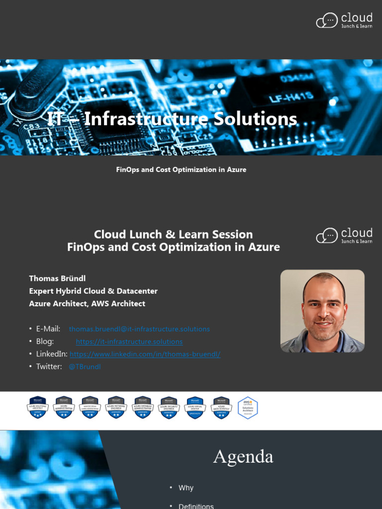 FinOps and Cost Optimization in Azure (Cloud Lunch and Learn) | PDF | Cloud Computing ...