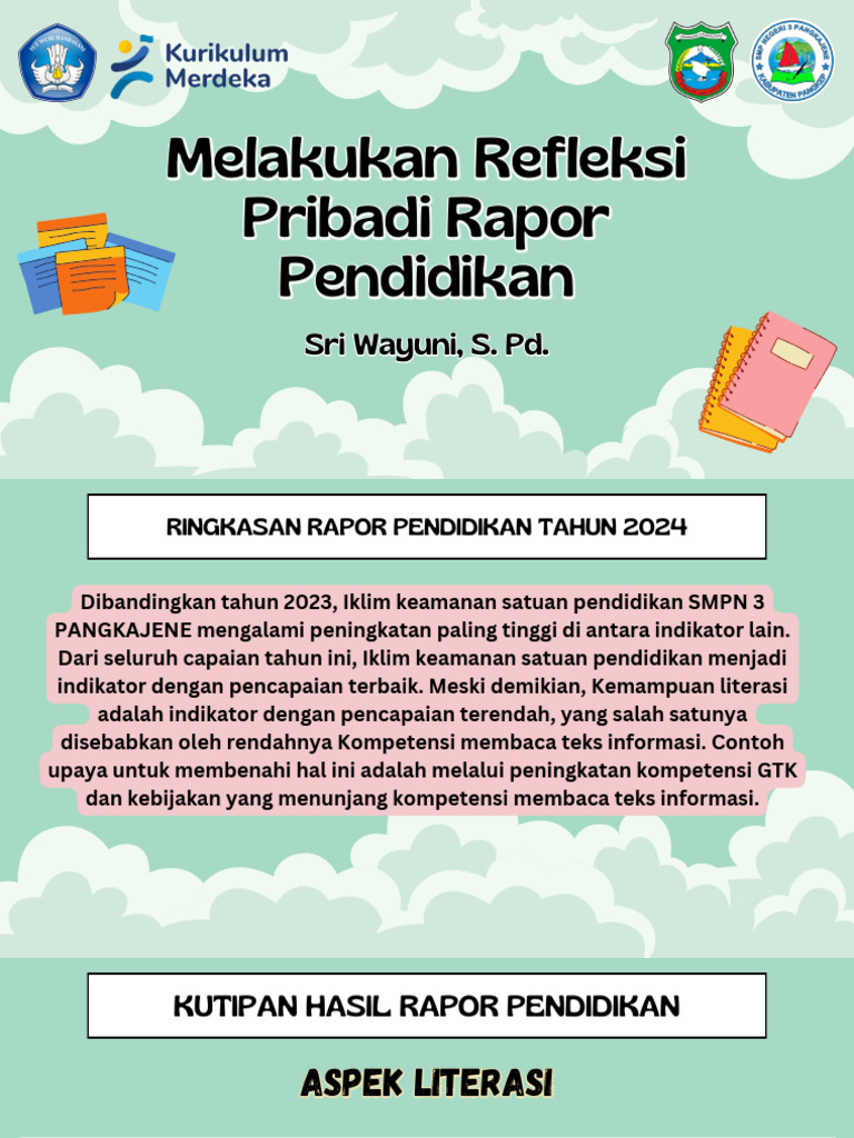 Refleksi Pribadi Tentang Profil Pendidikan | PDF