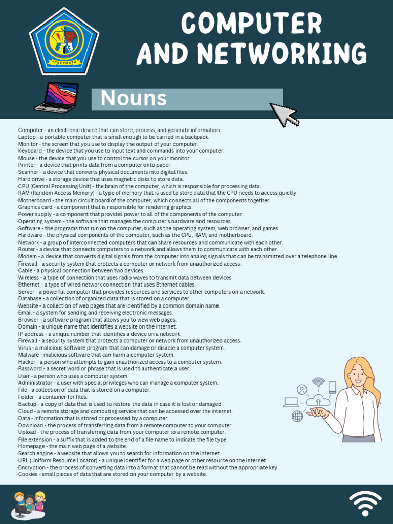 Vocab Comp and Network | PDF | Computer Network | Computer Hardware