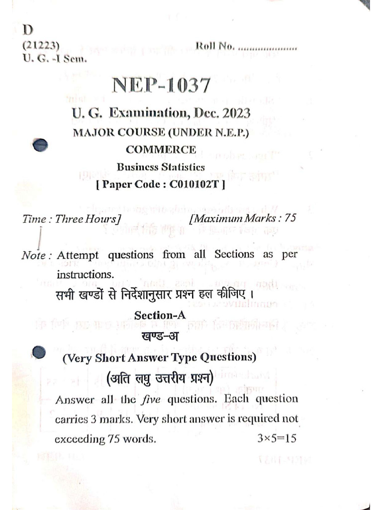 102 Buisness Statistics | PDF