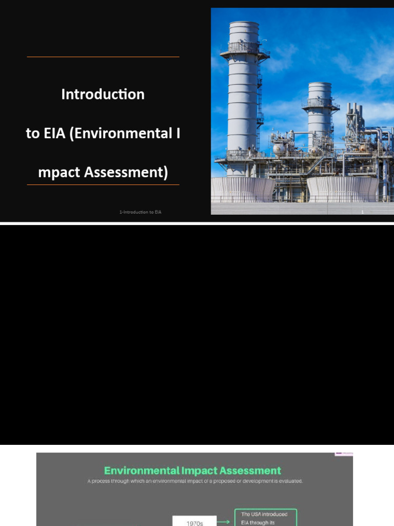 1-Introduction To EIA | PDF | Environmental Impact Assessment | Pollution