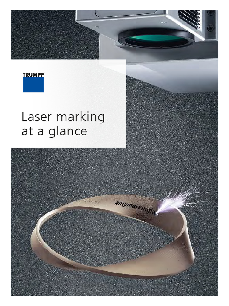 TRUMPF Laser Marking Booklet en 01 | PDF | Welding | Construction
