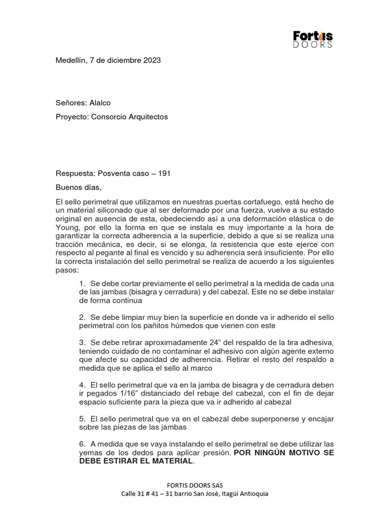 Respuesta Posventa Caso 191 | PDF | Tecnología