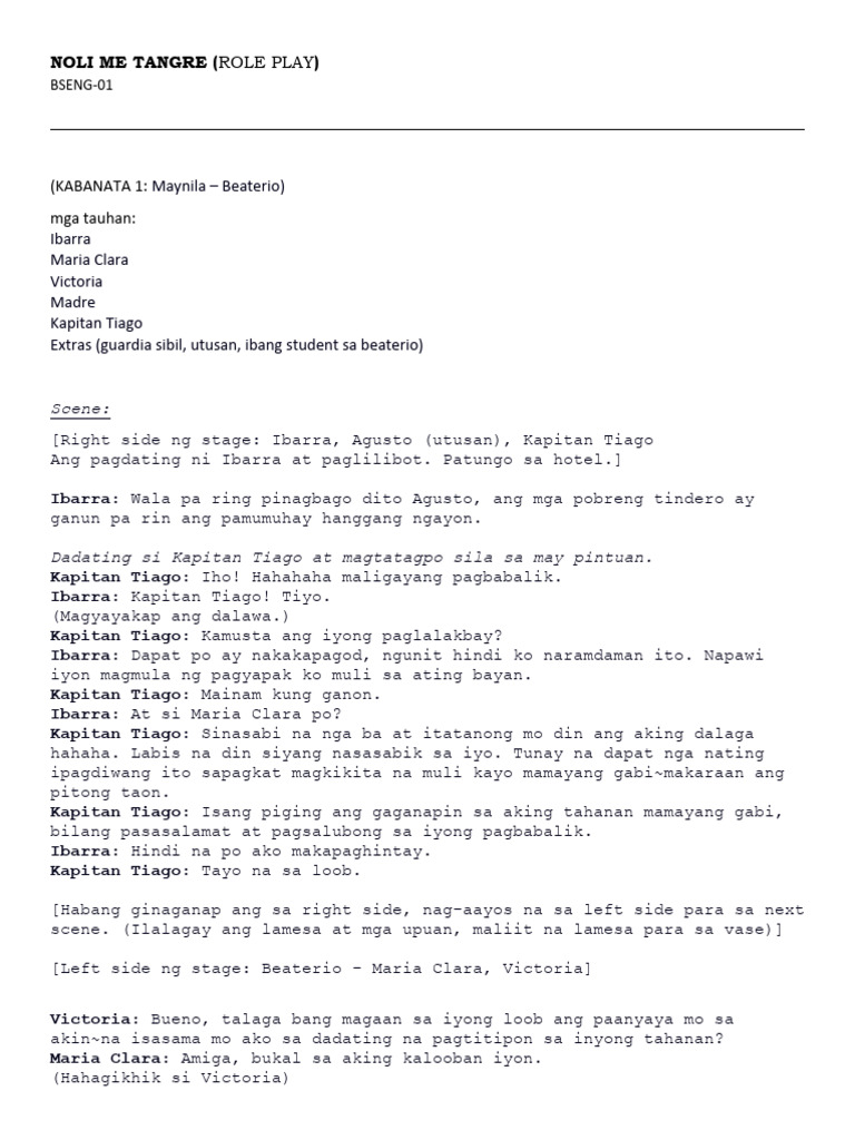 Noli Me Tangre 1 20 | PDF