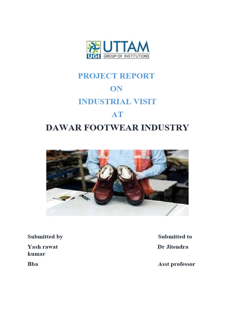 DAWAR FOOTWEAR INDUSTRY-Saksham Khandelwal PDF | PDF | Accounting ...