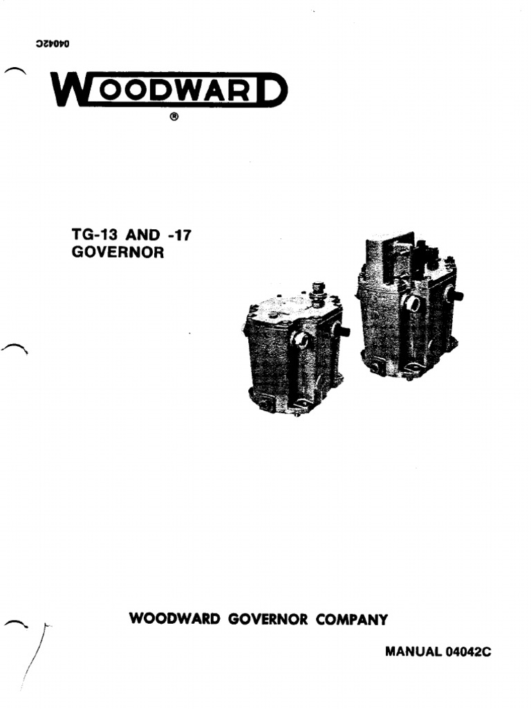 TG-13 And-17 Governor | PDF | Mechanical Engineering