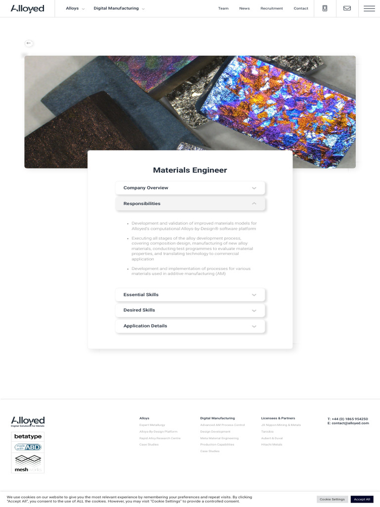 Materials Engineer - Alloyed | PDF | Alloy | Materials Science