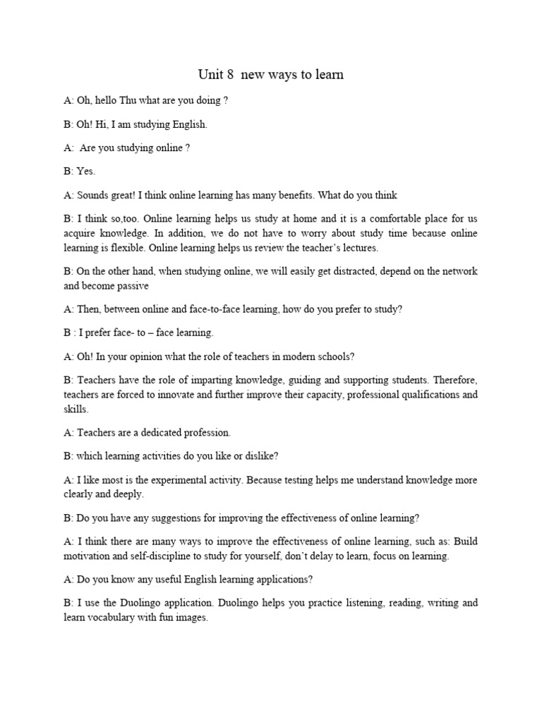 Unit 8 , 9 | PDF | Educational Technology | Learning